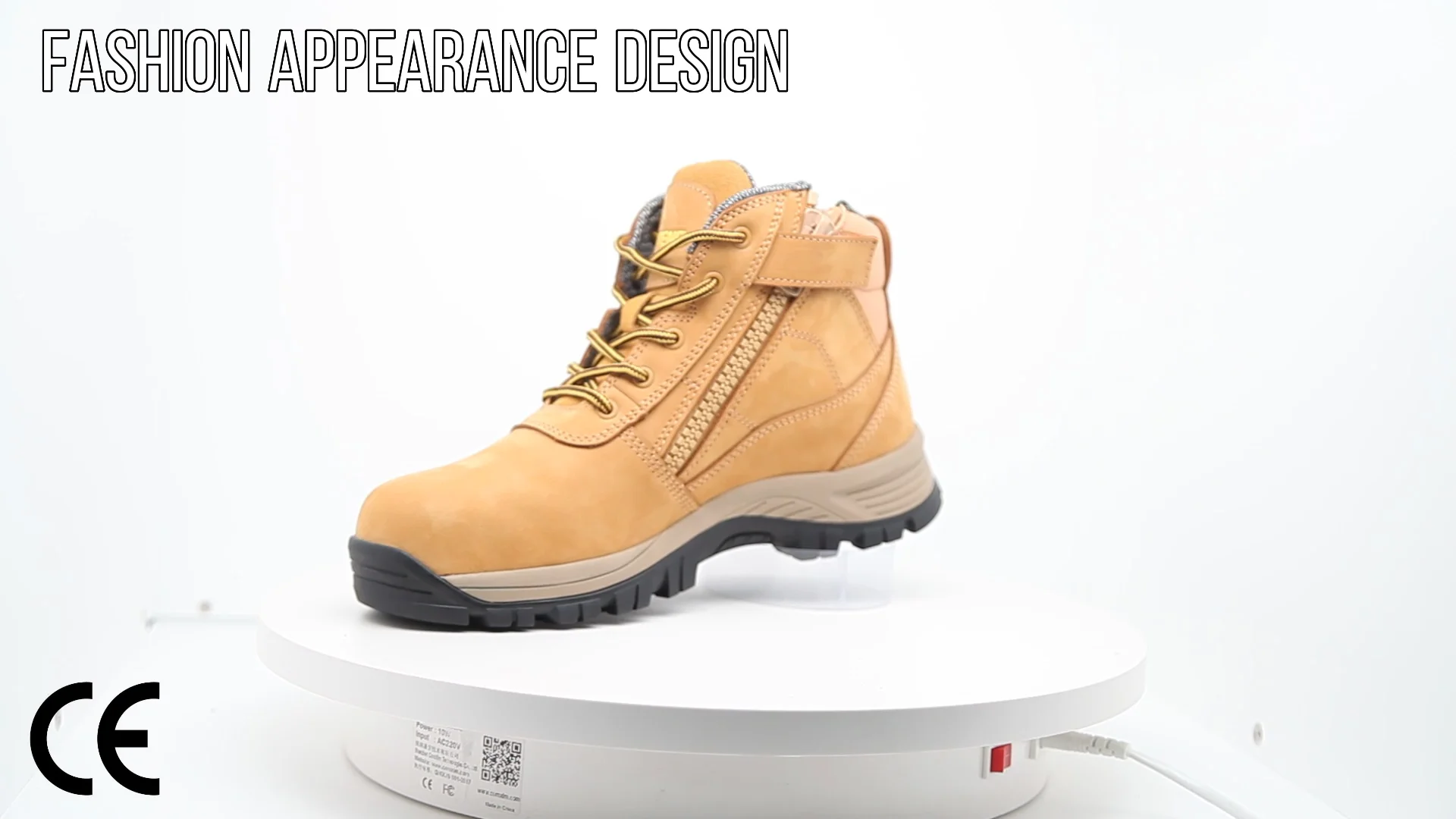 High Quality Nubuck Leather Upper Twill Mesh Hiking Shoes Work Boots ...