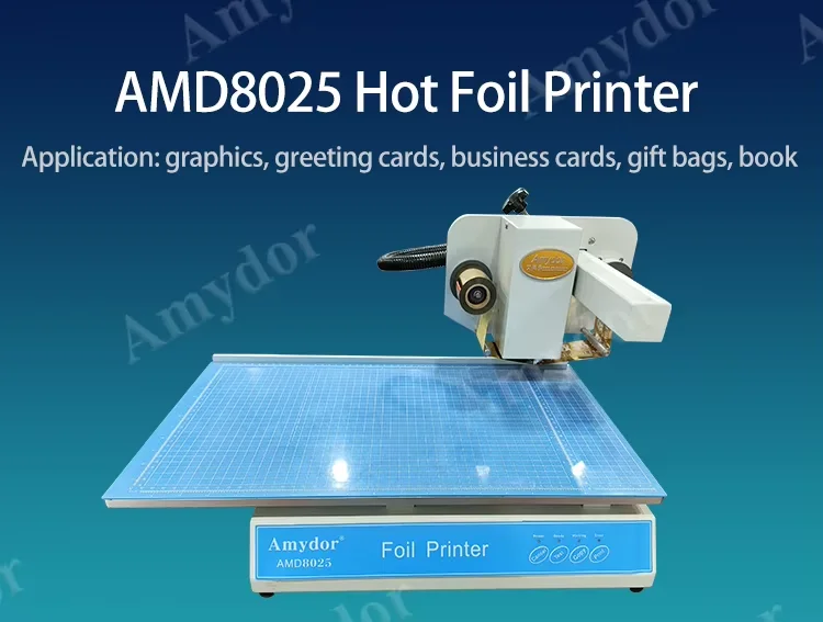 Amd8025 Digital Flatbed Gold Foil Printer for Hot Stamping