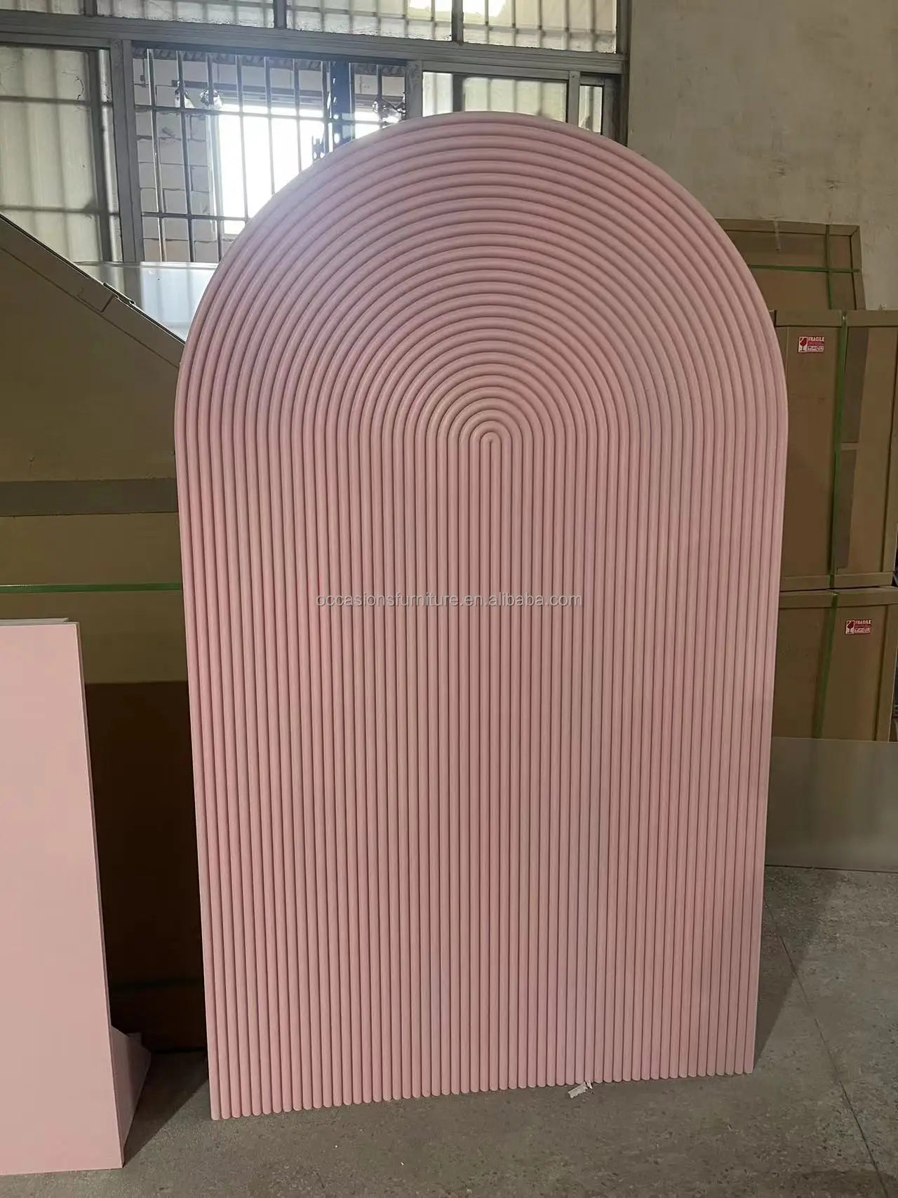 PVC Pink Backdrop Panels Wedding Stage Wall Decoration Supplier ...