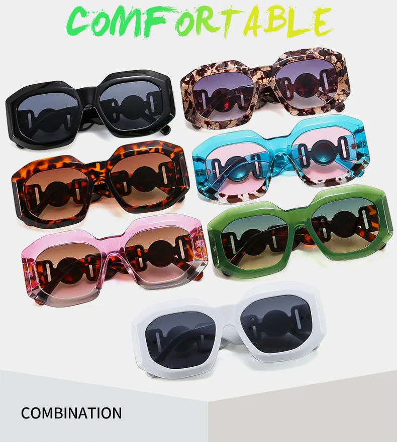 VASHAP M422六角太阳镜2022新款定制标志墨镜女男士品牌太阳镜批发| Alibaba.com