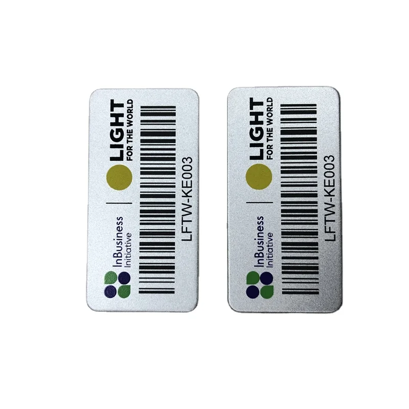 Customized Serial Numbers Logo Sign Aluminum Serialized Barcode Label ...