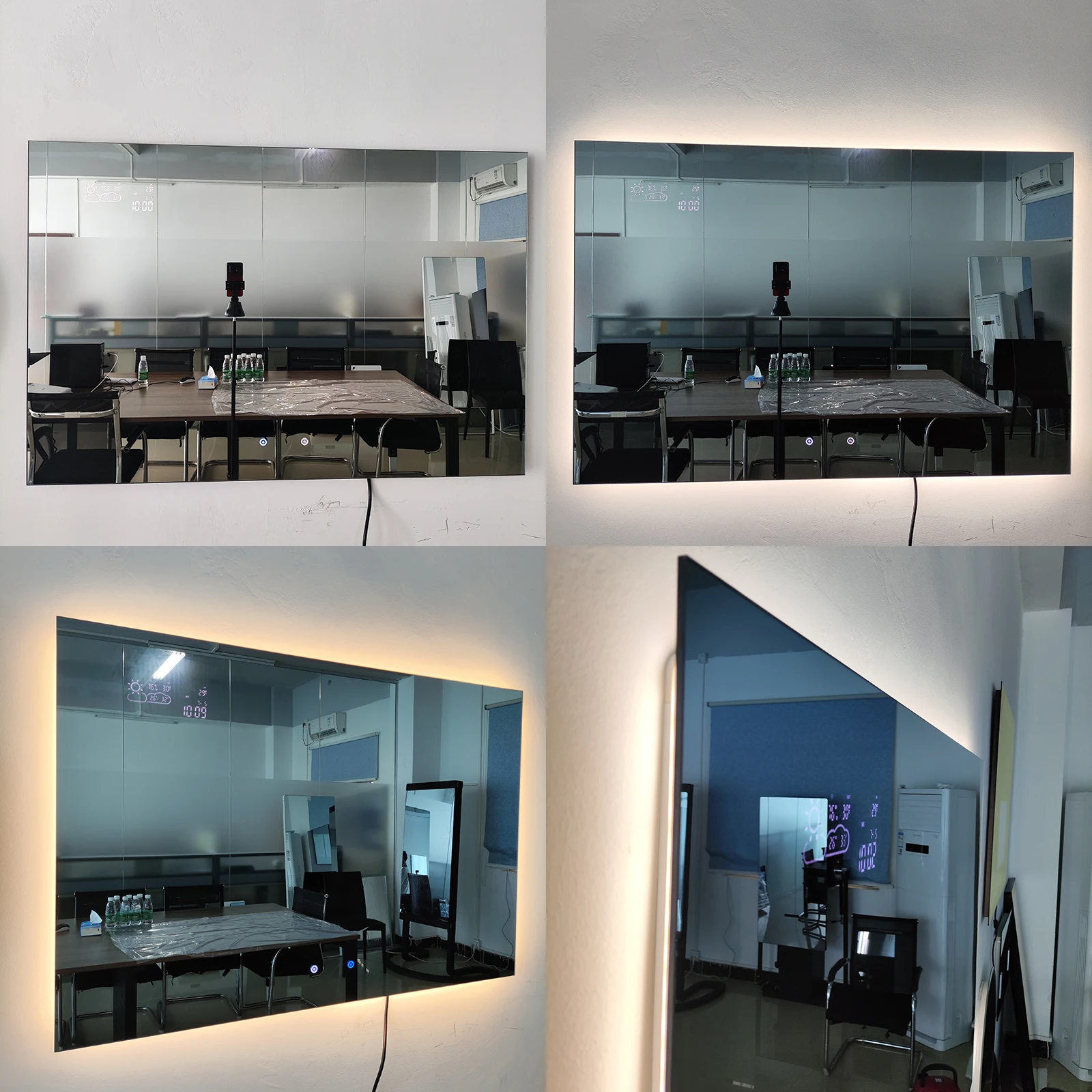 Hotel Modern Luxury Backlit Lighted Mirror Led Bathroom Smart Mirror ...