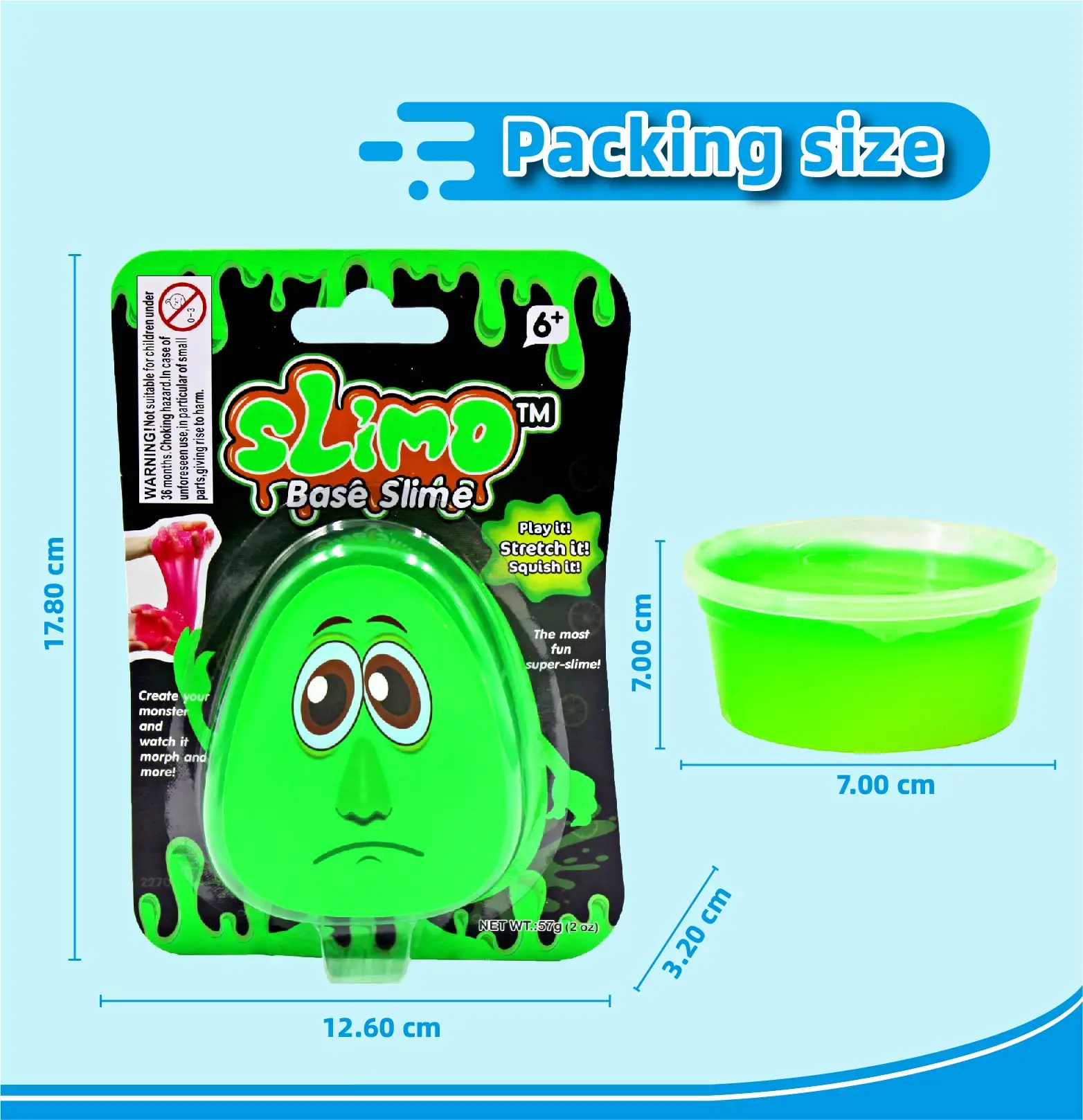 SISLAND Green Ice Cream Playdough Slime Toys Set Non-toxic Glue ...