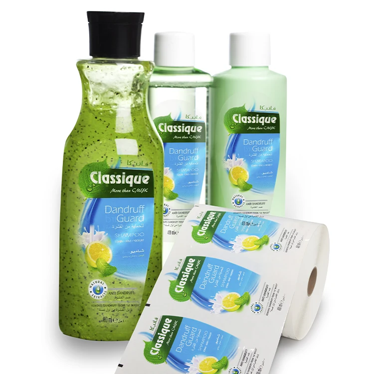 Custom Daily Chemical Bottle Packaging PP Label BOPP Printing ...