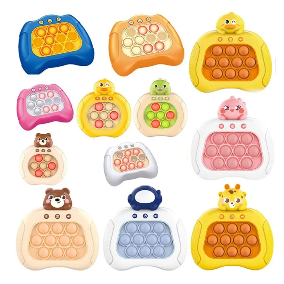 2023 Popular Kids Quick Pops Push Bottom Bubble Machine Handheld Puzzle ...