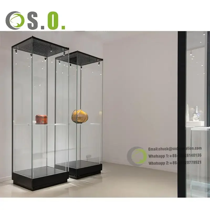 High Quality Museum Glass Showcase Display Case Cabinet - Buy Museum ...