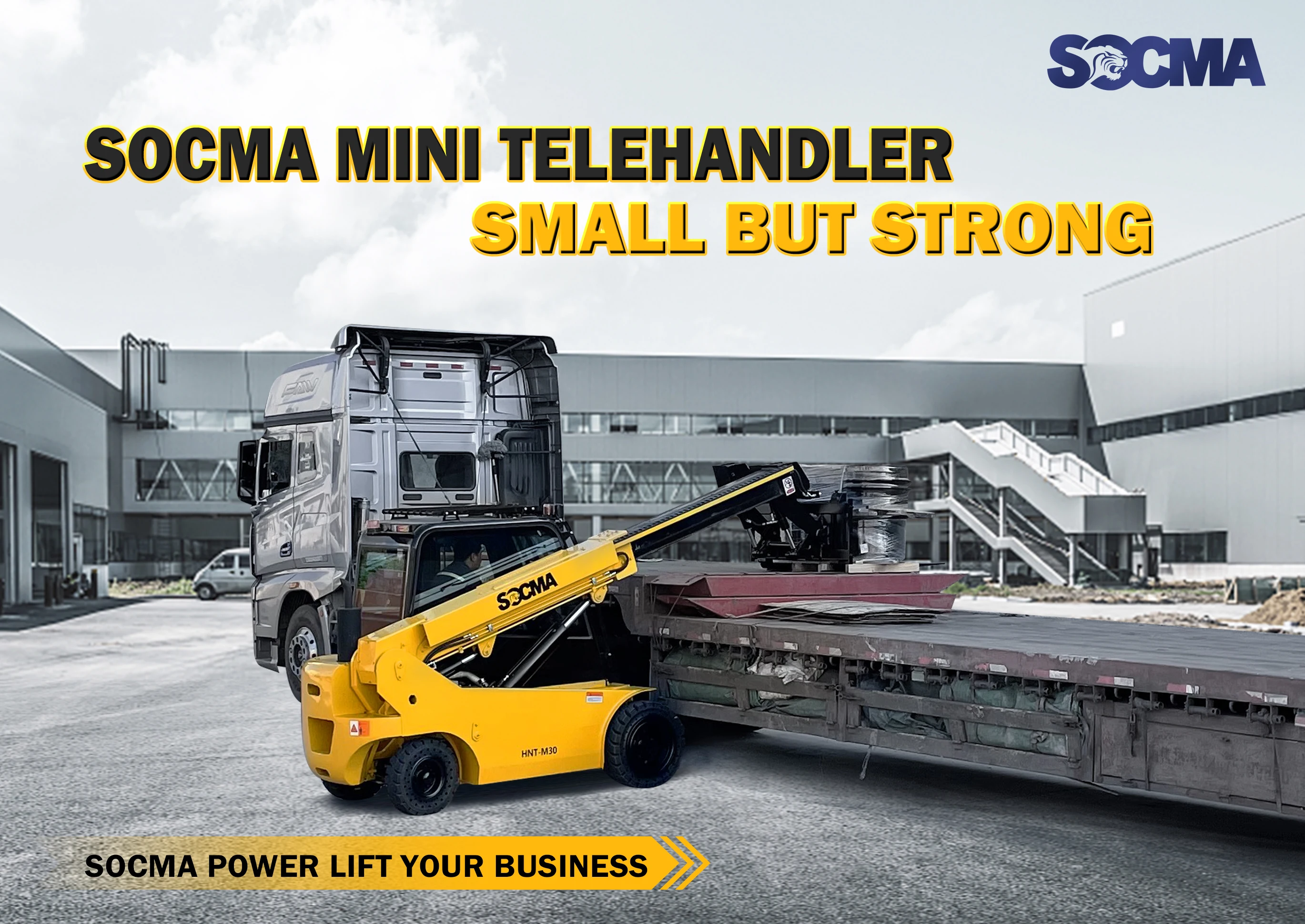 Mini Telescopic Forklift Mini Telehandler 3T 3ton 4m Agricultural Use ...