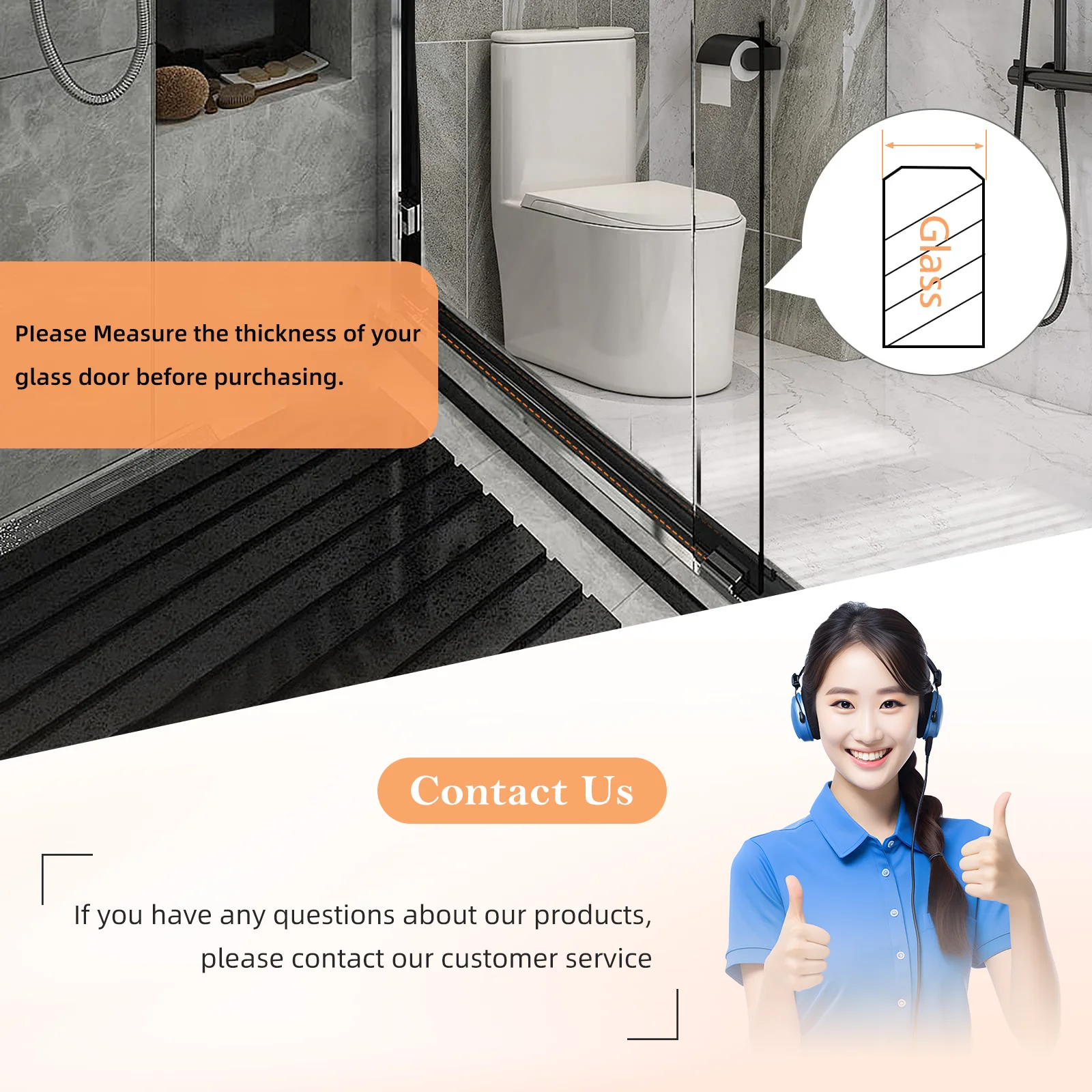 Hydrorelax Shower Room Sliding Door Pulley - Double Wheel Arc Glass ...