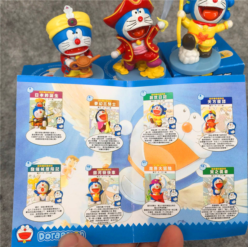 Japan Anime 35th Anniversary Edition Doraemon Figure Blind Box Car ...
