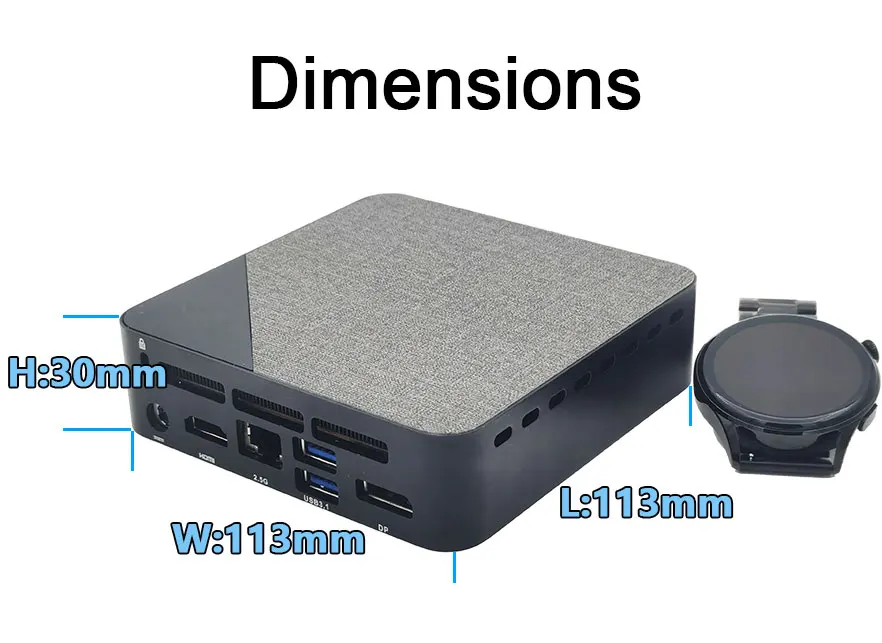 Domify 12th Gen Processor Alder Lake N95 N100 Business Mini PC Win11 ...