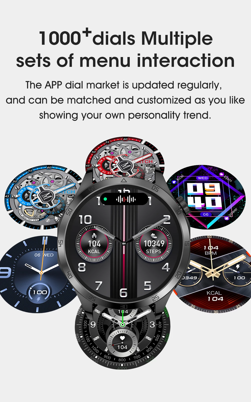 Wholesale Gt4 Max Metal Luxury Watch New Round Smartwatch 1.45" Touch ...
