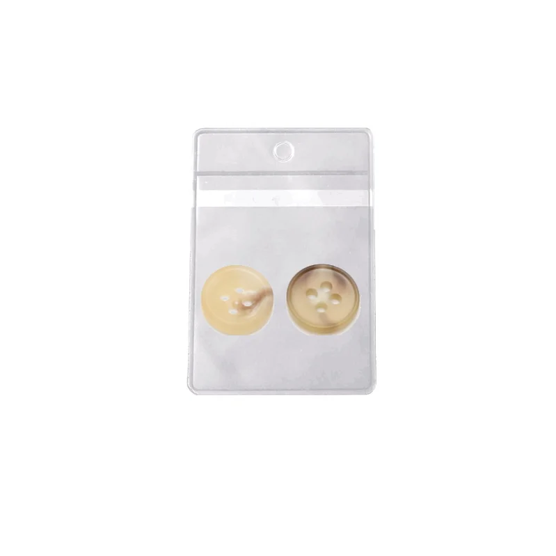 Wholesale Clear Plastic Small Poly Bag Custom Print Logo Spare Button ...
