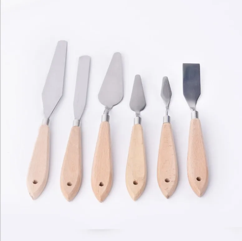 Factory Wholesale Various Sizes Stainless Steel Wooden Handle Palette ...