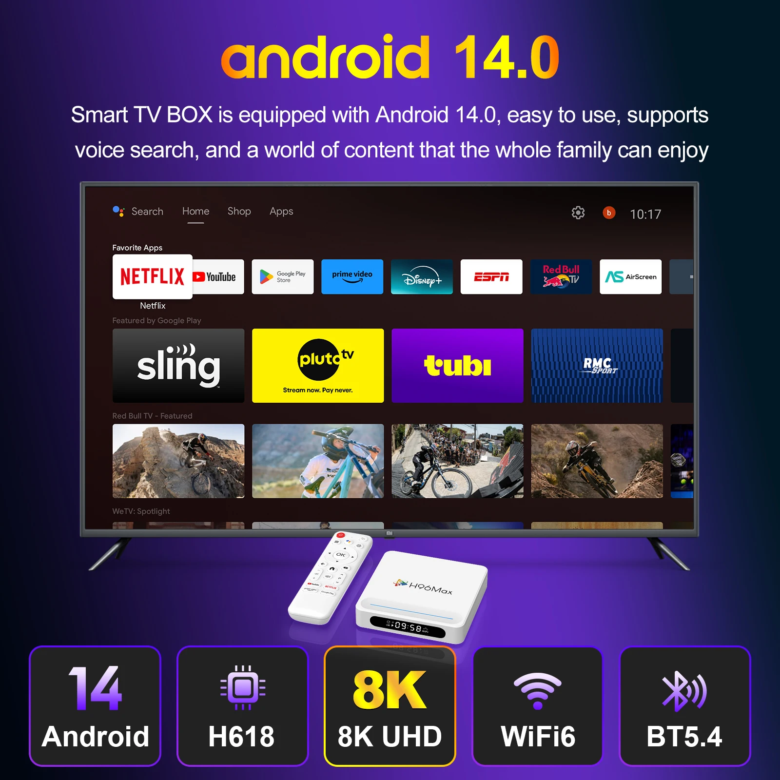 H96 Max H618 Plus Android TV Box – Quad-Core 4GB/32GB/128GB, 8K Support ...