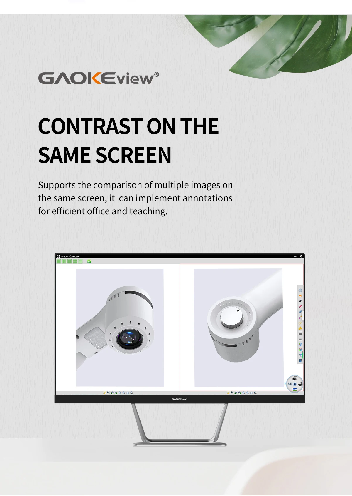 4K GAOKE Digital Visualizer Desk Document Camera for Classrooms for ...