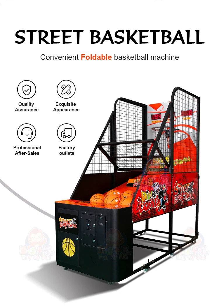 Crazy Hoop Street Shooting Basketball Arcade Game Machine