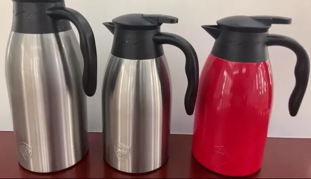 Hot 2l Water Vacuum Flasks Coffee Pot Large Steel Thermos Tea Pot ...