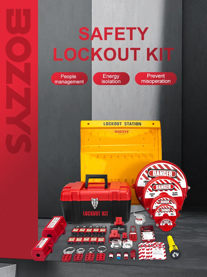 BOZZYS Workstation Lockout Board Kit with Toolbox Switch Push Button ...