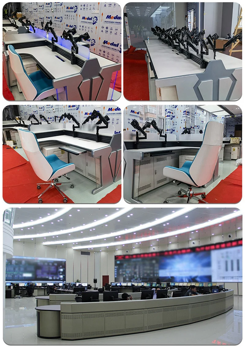 Modern Design Office Computer Console Desk Cabinet Factory Custom ...