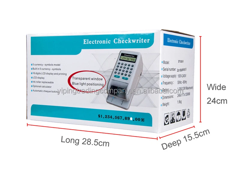 DY330 Electronic Check Writer & Business Check Printer - Customized OEM