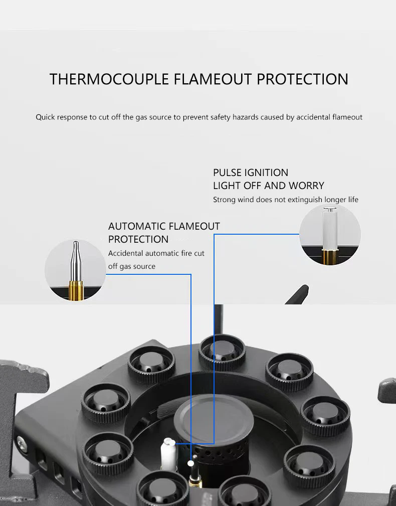 Maxky Kitchen Dual Stove - Efficient Natural Gas Cooking