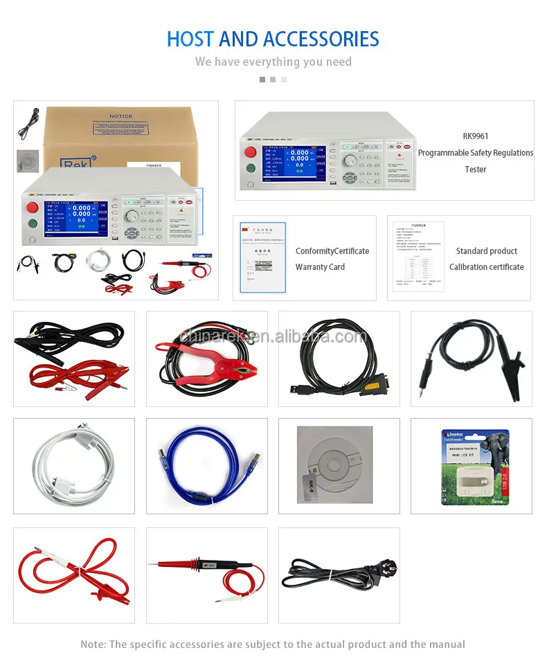 Rek Rk9961 Program Controlled Safety Regulation Comprehensive Tester Ac ...
