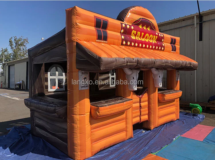 Outdoor Promotional Wild West Saloon Bar Inflatable Tent