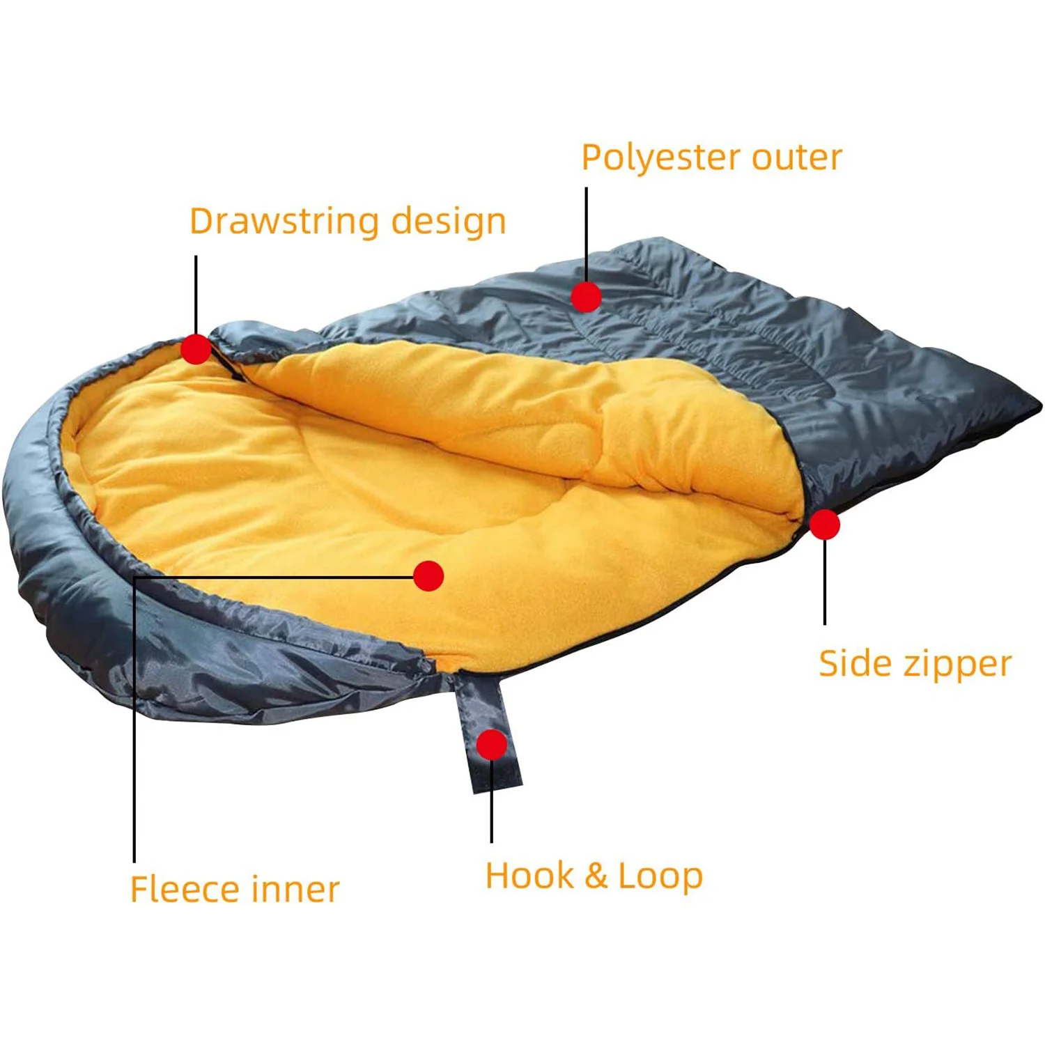 Portable Dog Bed With Storage Bag,Waterproof Warm Travel Dog Pet ...