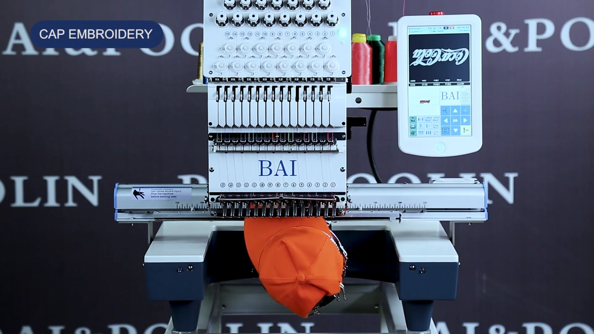 Bai Computer Single Head Logo Designs Laser Embroidery Machines Sale ...