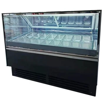 Commercial Frozen Display Stand Refrigerated Freeze Display Counter ...