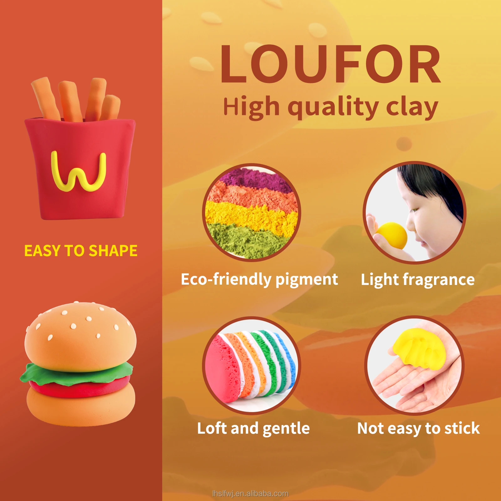 Hit Light Weight air Dry Foam Play Dough and 36 Colors Super Light Clay ...