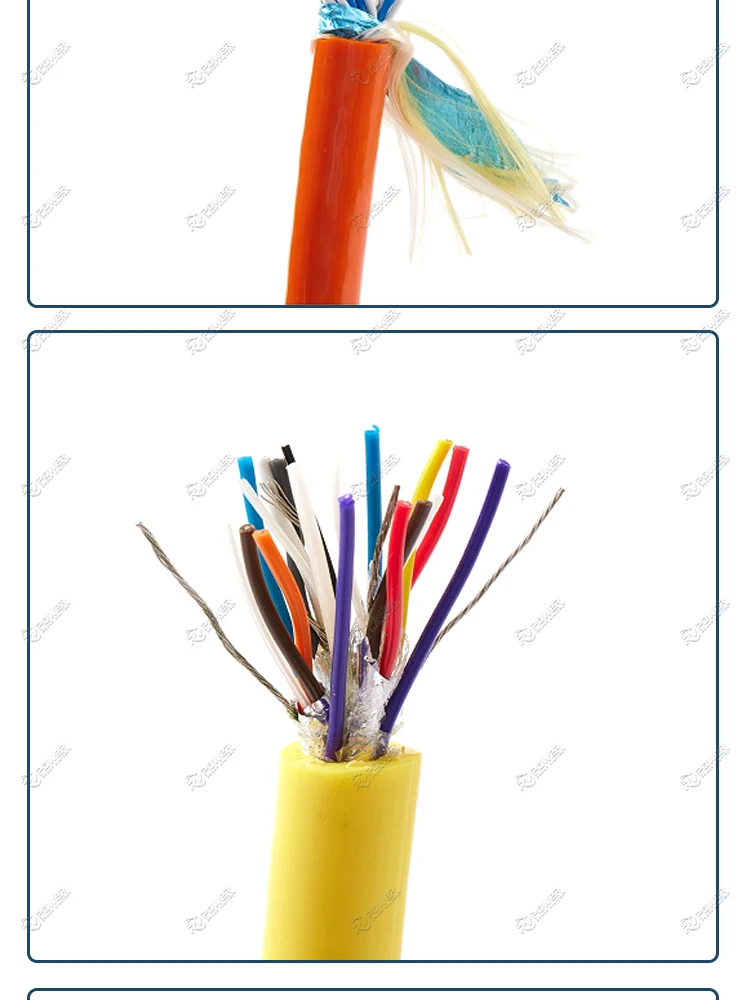 Orange Polyurethane Sheath Underwater Umbilical Cable For Diving ...