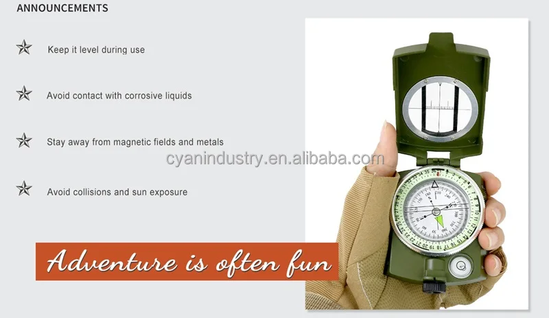 Multifunctional Tactical Survival Compass With Lanyard and Pouch ...