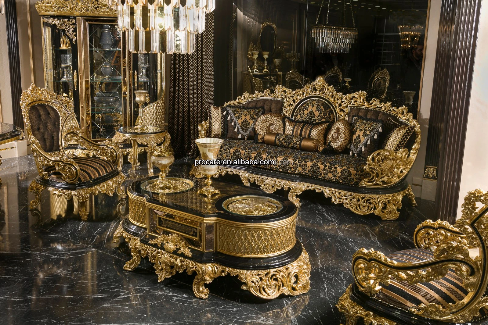 Black And Gold Antique Furniture