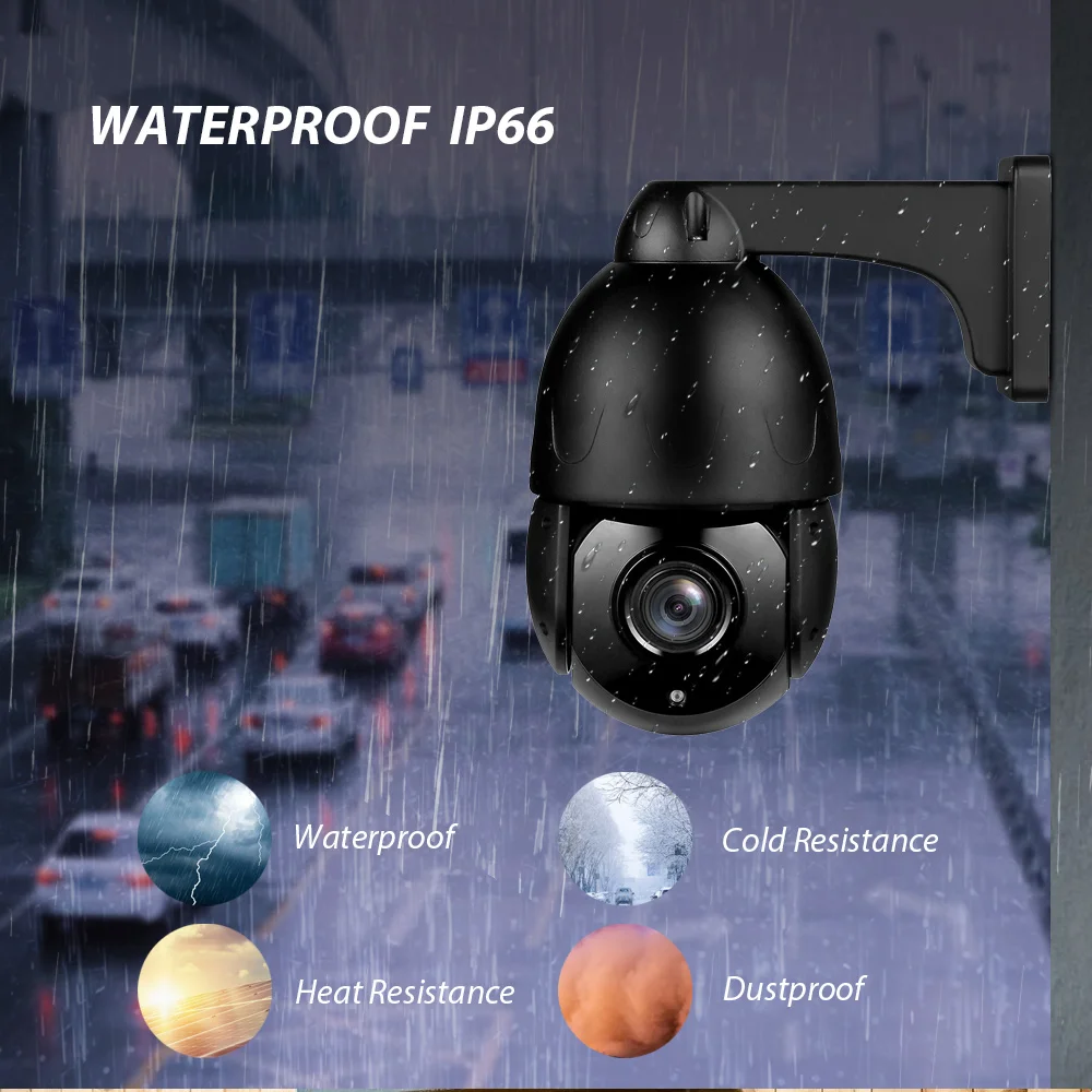 4k Camera 8mp Poe Speed Dome Ptz 30x Zoom Wide View Outdoor Video Poe ...