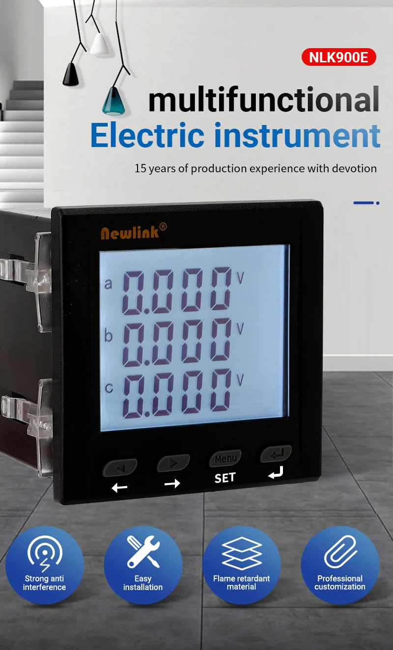 2025 High Quality Smart Multifunction Digital Energy Meter Power Panel ...