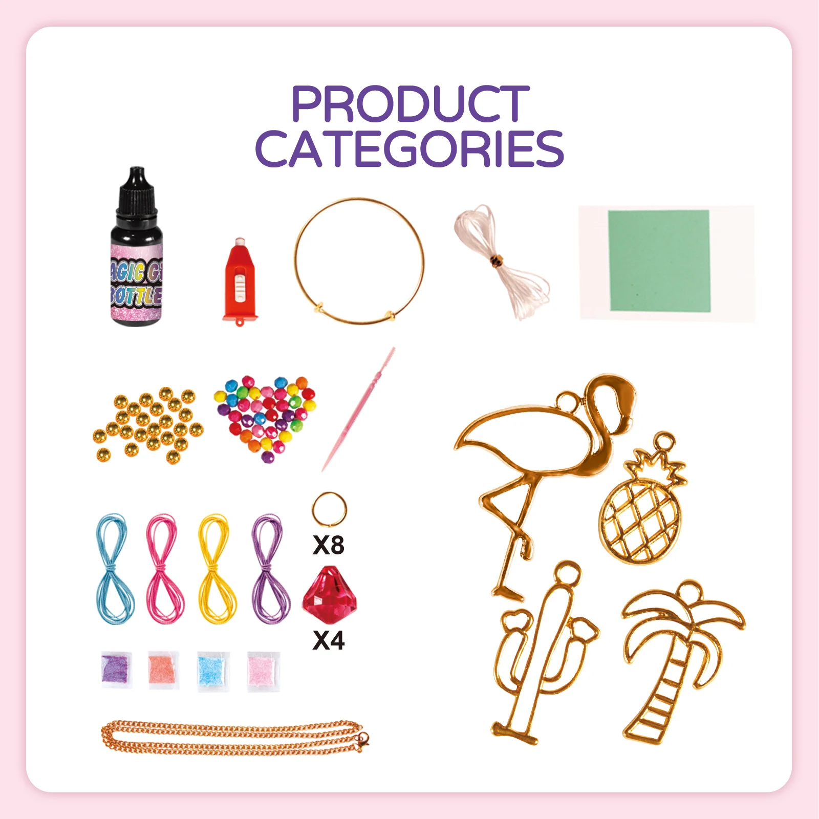 Creative Colored Handcrafted Snap Beads Diy Bracelet & Jewelry Maker ...