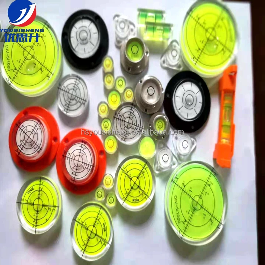 15*8mm Round Spirit Level Acrylic Spirit Level for Level Measuring ...