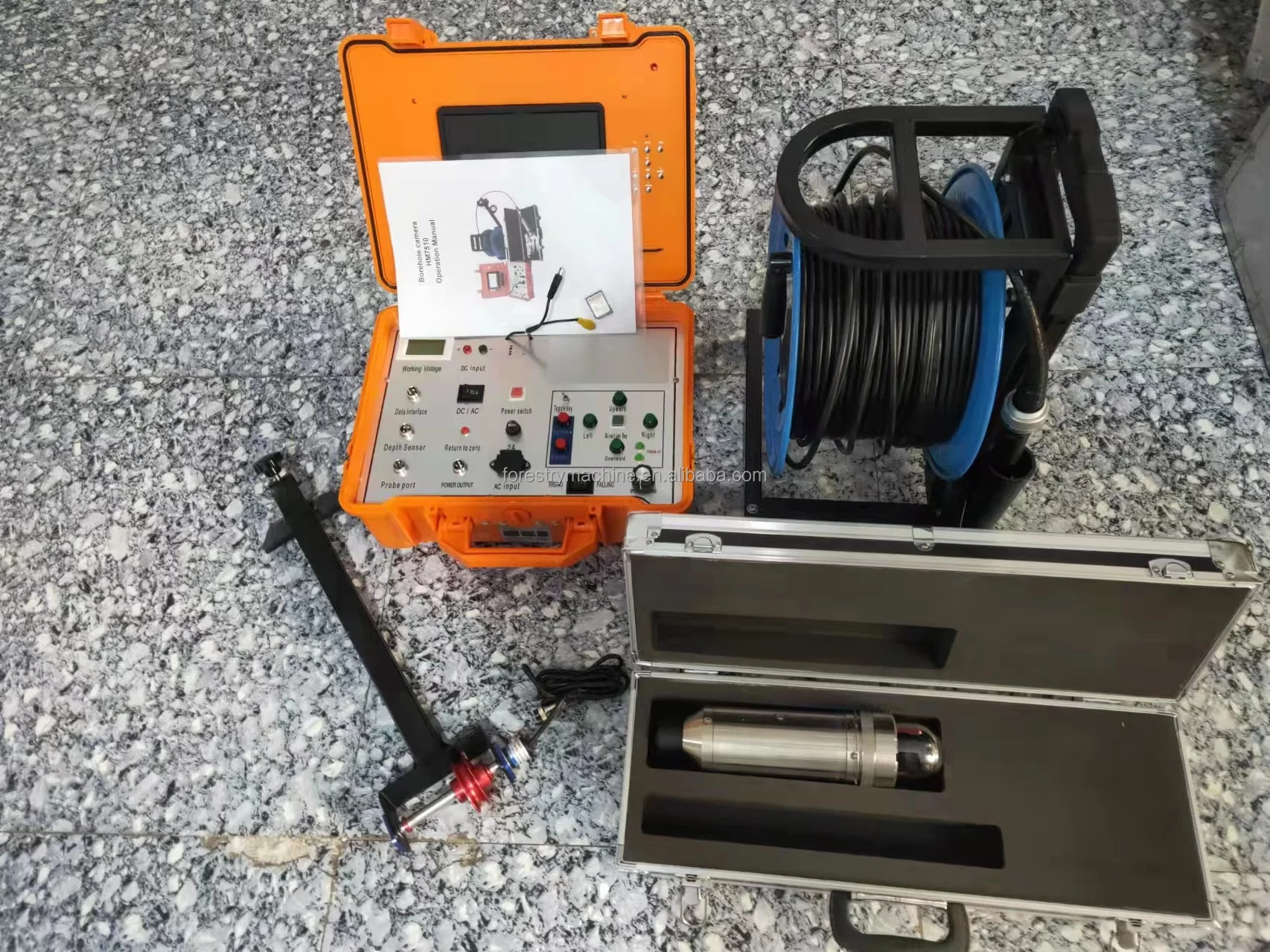 New 100m Dual Borehole Camera Down Hole Camera With Dual Camera - Buy ...