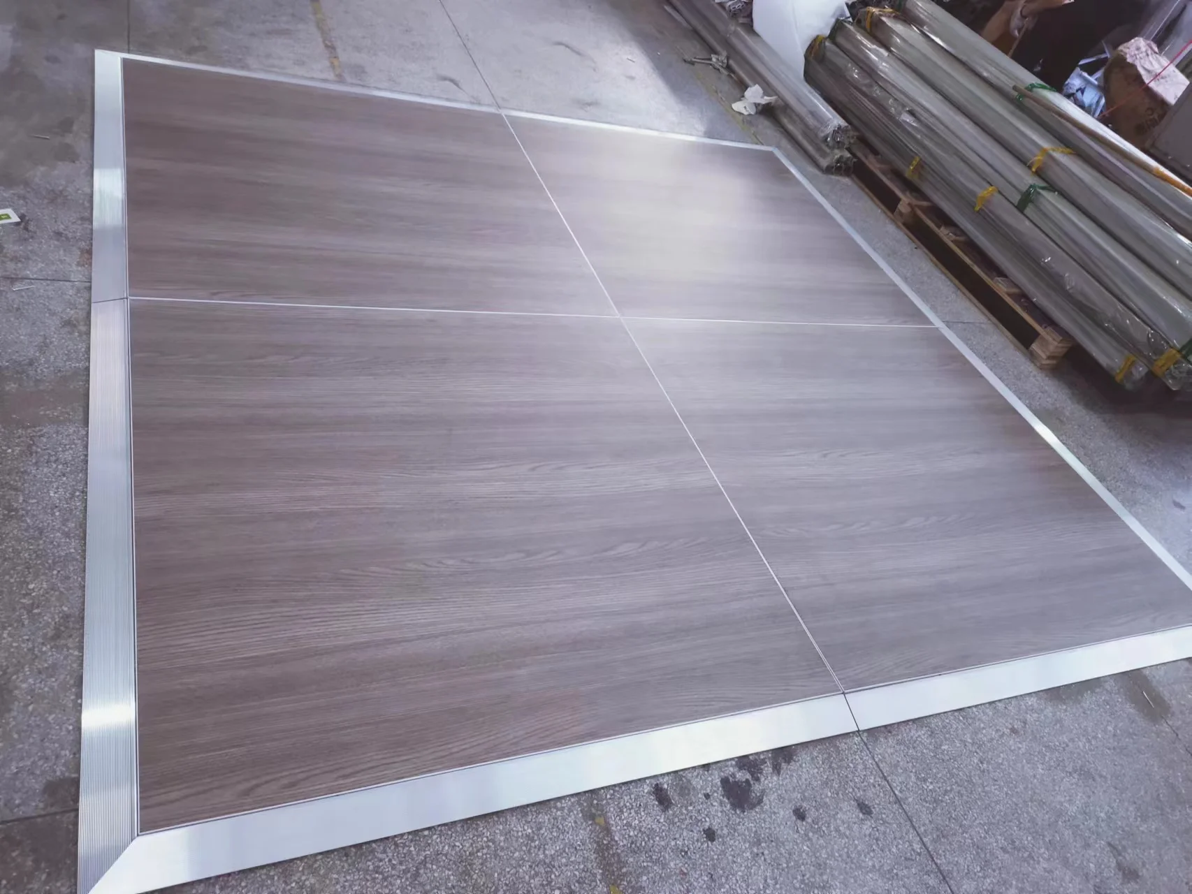 TM 3x3' SICO Snap Lock Outdoor Waterproof PVC Teak Wood Portable Cam ...