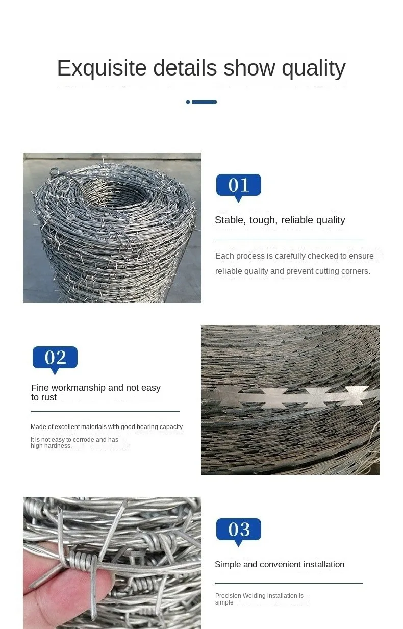 High Quality Barbed Wire/galvanized Barbed Wire Mesh Stainless Steel ...