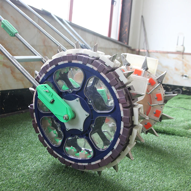 Seedling Machine Adjustable Depth Hand Push Corn Seeders Transplanters ...