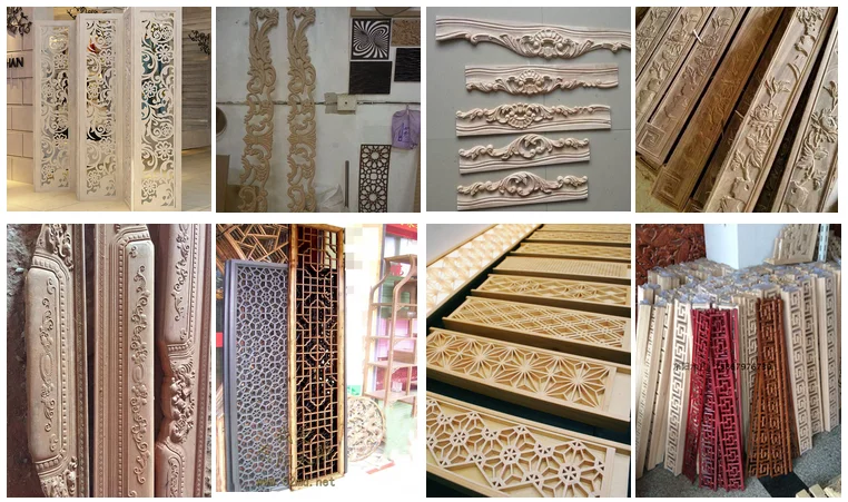 Wooden Decorations Relief Engraving Cutting CNC Machine
