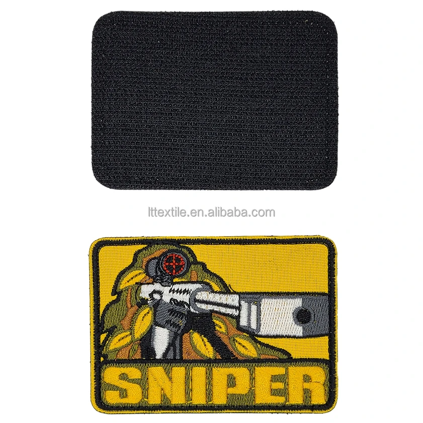 JT Custom 3D Sniper LOGO Badges Embroidered Patch Sew on Iron on ...