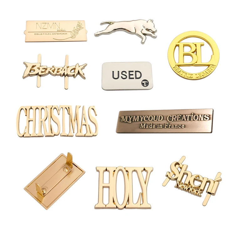 Wholesale Engraved Brand Logo Metal Label Tags - Custom Name Plates