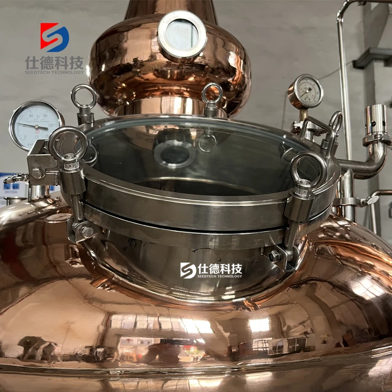 Alcohol Still 2000l Steam Jacket Kettle Distillation Bubble Plates ...