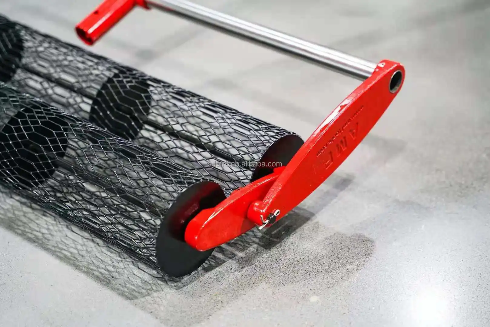 Efficient Stamped Concrete Tamping with AMF Tools Roller