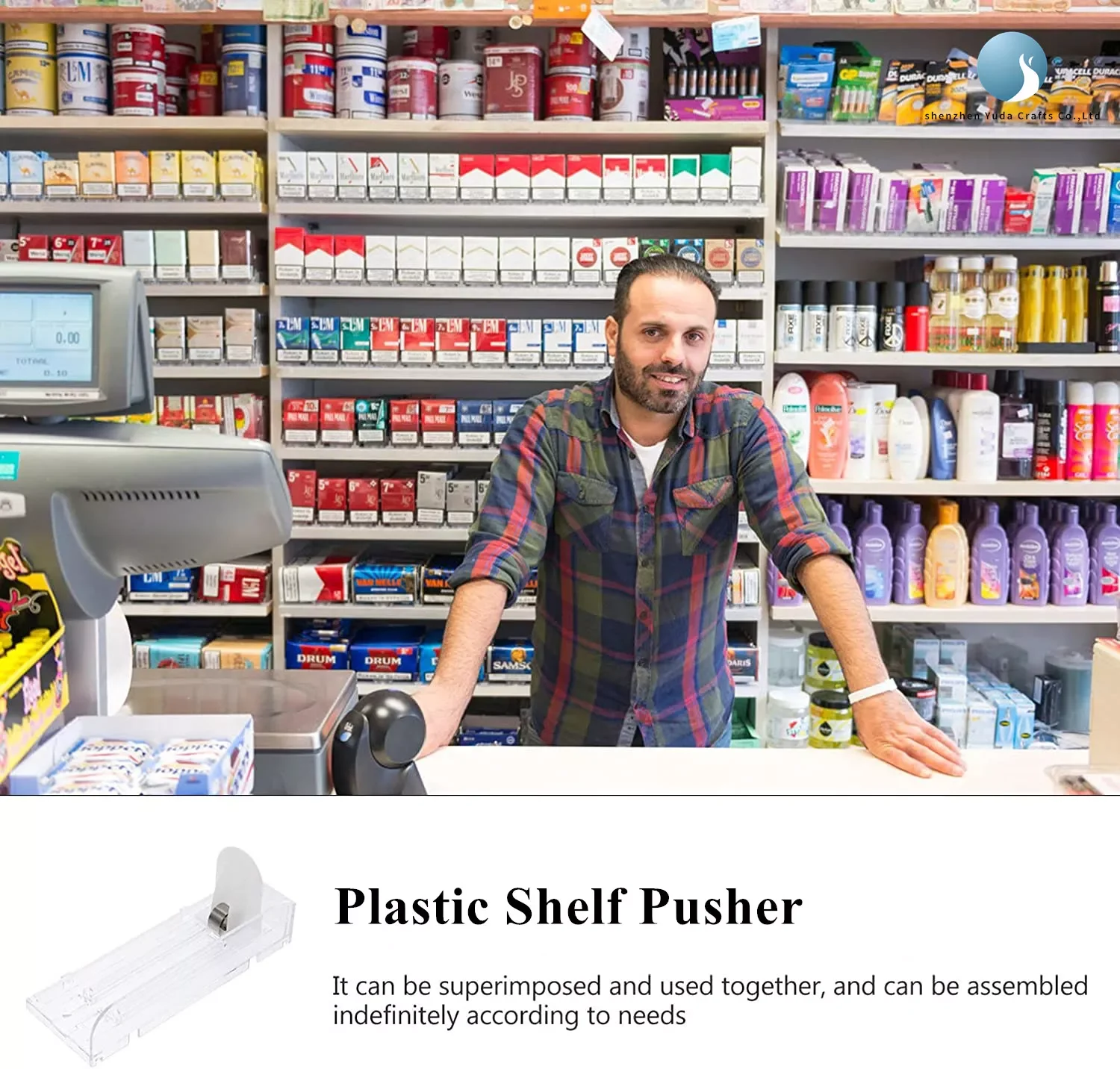 8 Compartment Divider Bin Cosmetic Tray With Pushers 8 Slots Per Tray ...