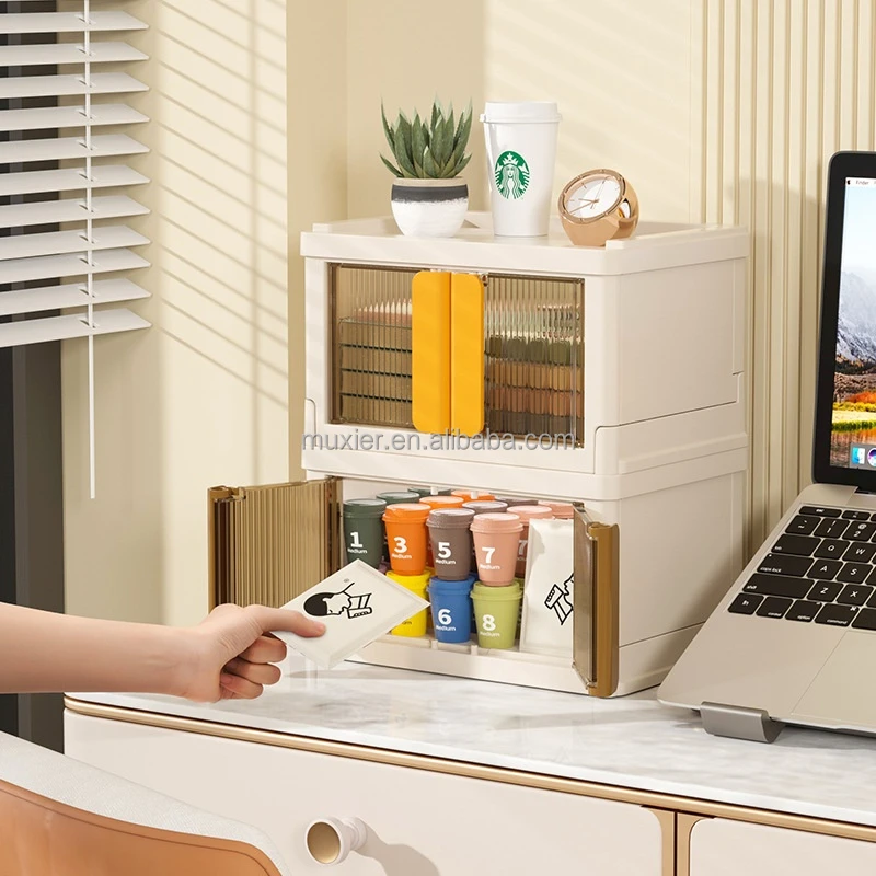 Small Sundries Containers Office Organiser Transparent Drinks Books ...