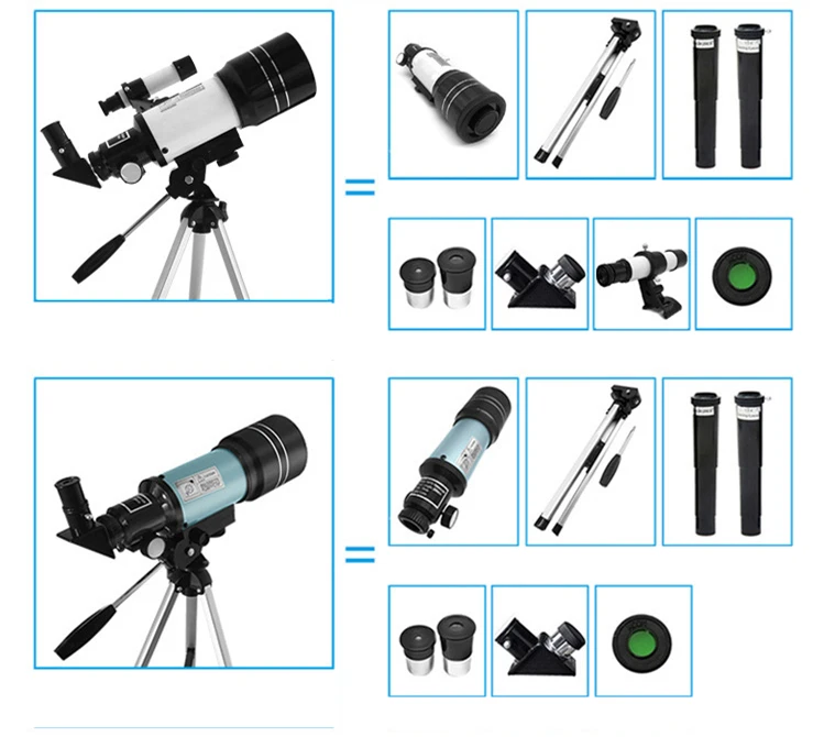F70300 Telescope - 150x Zoom Astronomical Professional Telescope
